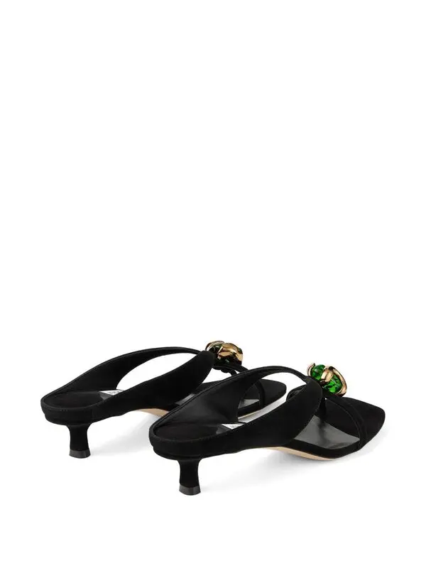 JIMMY CHOO Emeri Suede Leather Sandals