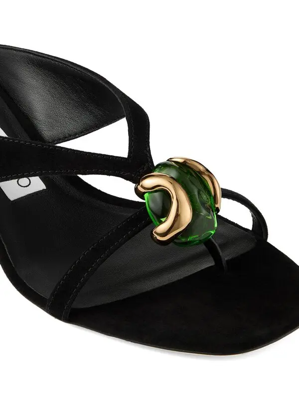 JIMMY CHOO Emeri Suede Leather Sandals