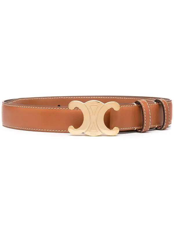 Celine Triomphe Medium Leather Belt