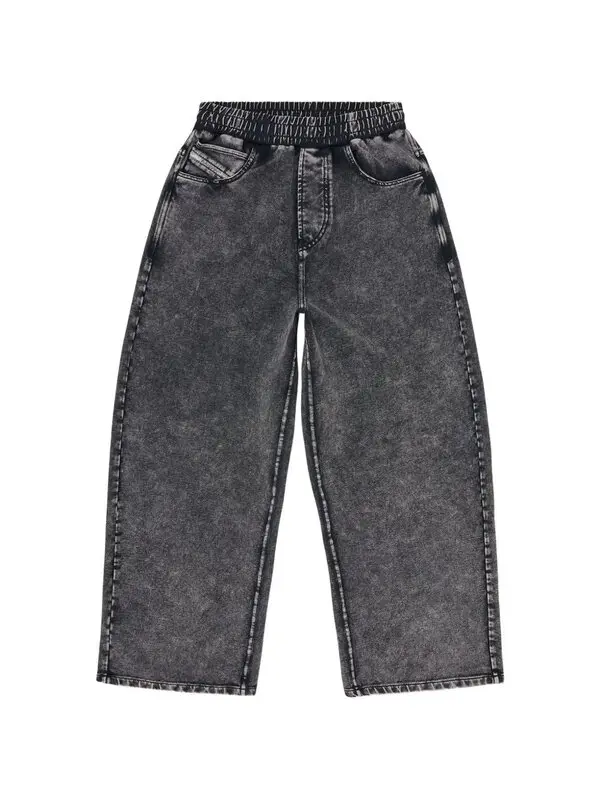 DIESEL® Wide Leg Denim Jeans
