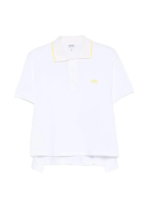 Loewe Anagram Embroidered Piqué Polo Shirt