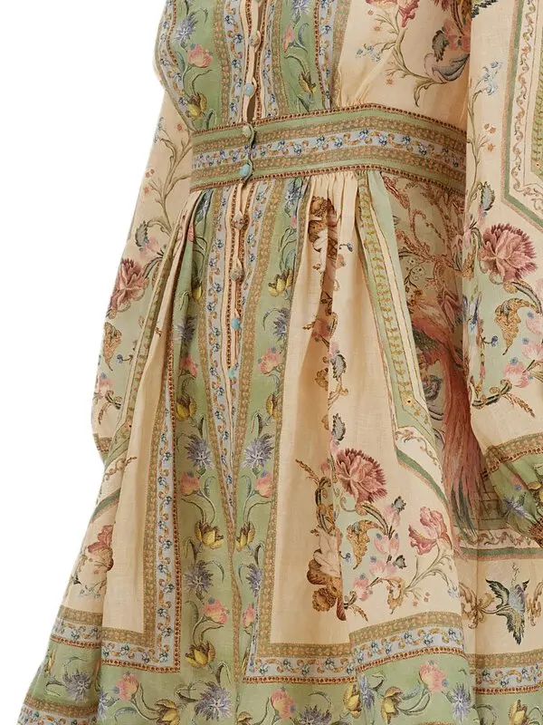 Zimmermann Roselight Linen Mini Dress