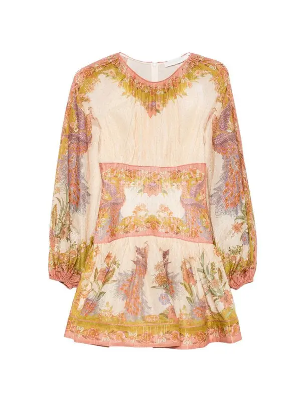 Zimmermann Indra Printed Mini Dress - Multicolor
