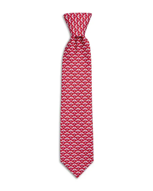 FERRAGAMO Silk Neck Tie - F. Rosso
