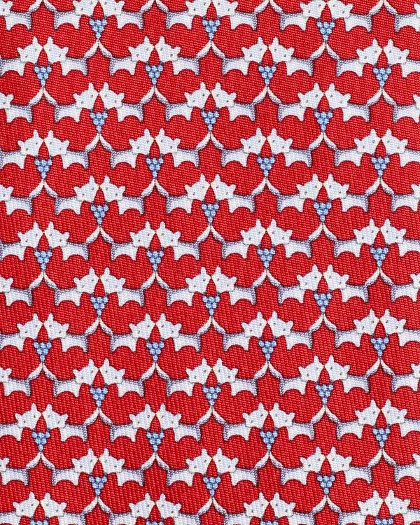FERRAGAMO Silk Neck Tie - F. Rosso