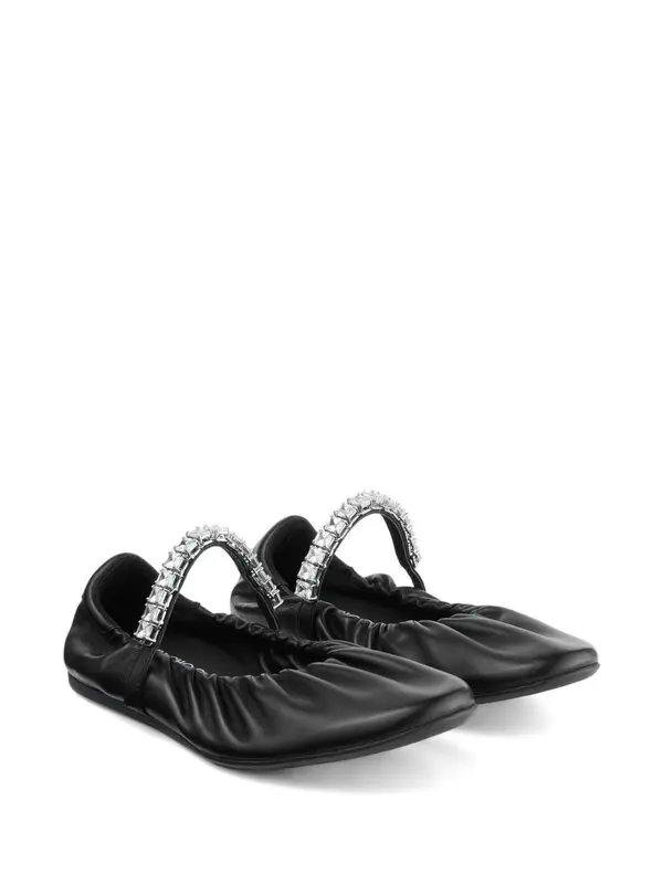 JIMMY CHOO Jade Leather Ballets