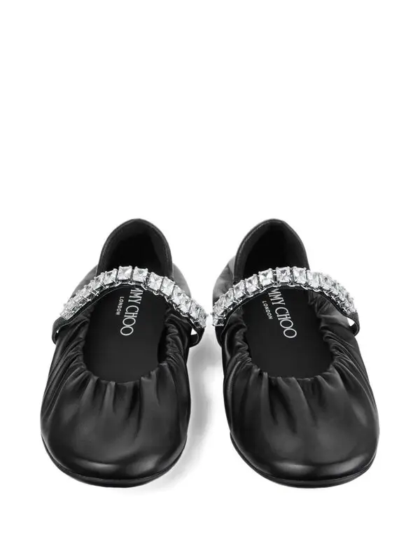 JIMMY CHOO Jade Leather Ballets