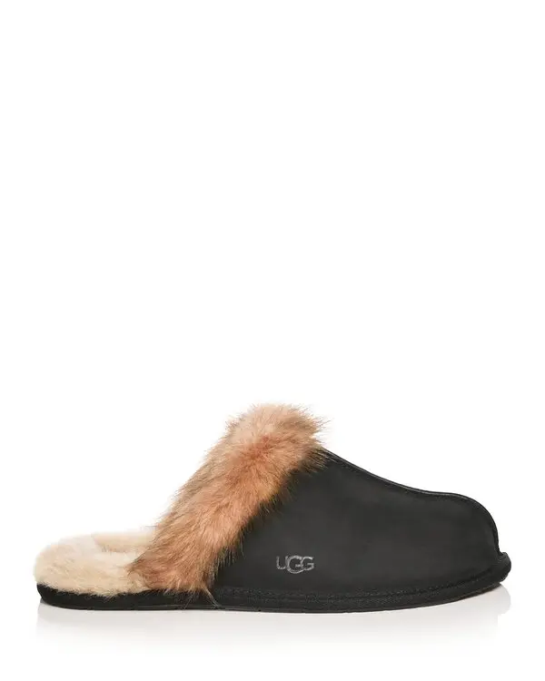 UGG Scuffette Nubuck & Shearling Slippers