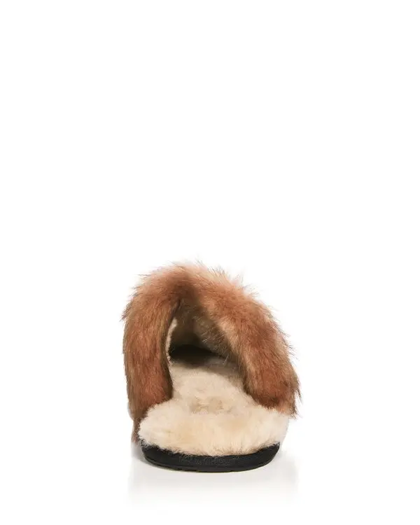 UGG Scuffette Nubuck & Shearling Slippers