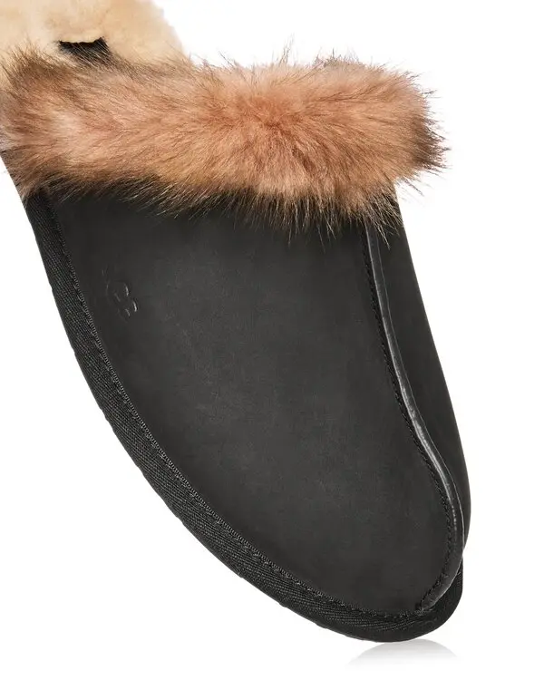 UGG Scuffette Nubuck & Shearling Slippers