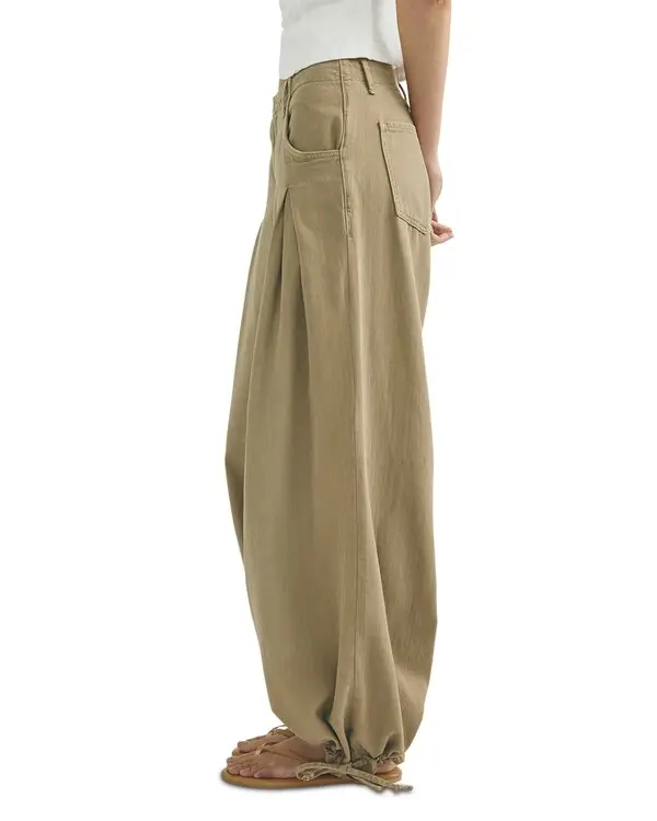Free People Essential Lotus Wide Leg Jeans - Beige