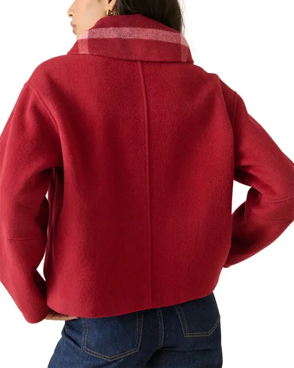 NOBODY'S CHILD Tie Neck Double Faced Jacket