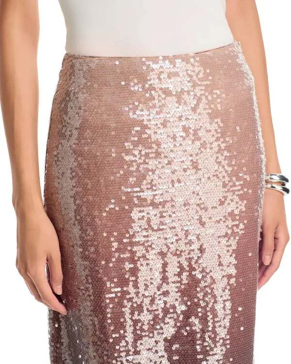 Line & Dot Mirage Sequin Midi Skirt