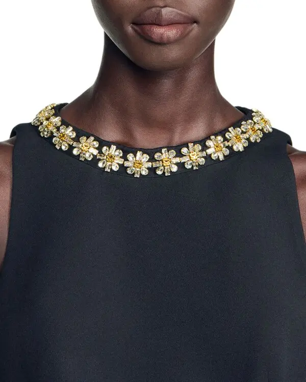 Sandro Embellished Mini Dress