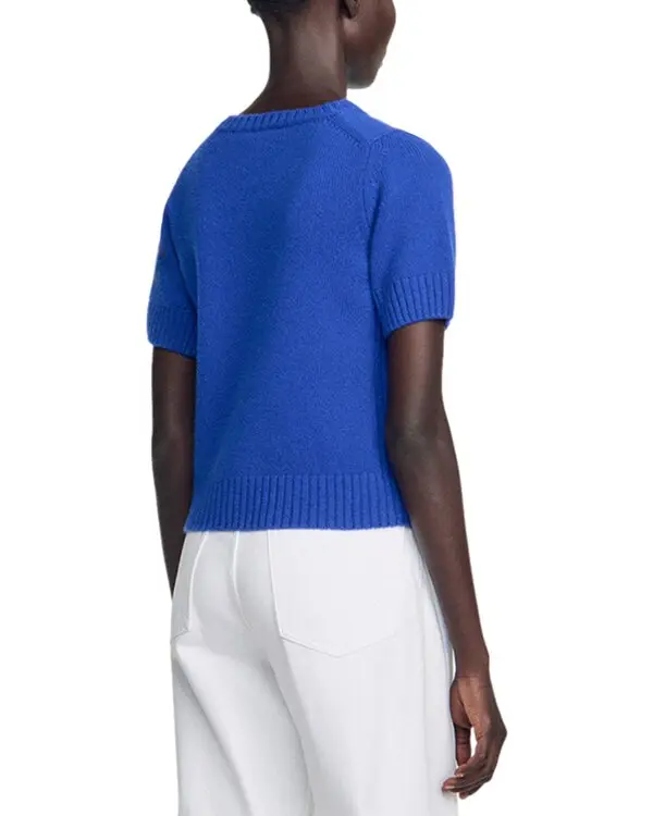 Sandro Emily Wool Crewneck Sweater