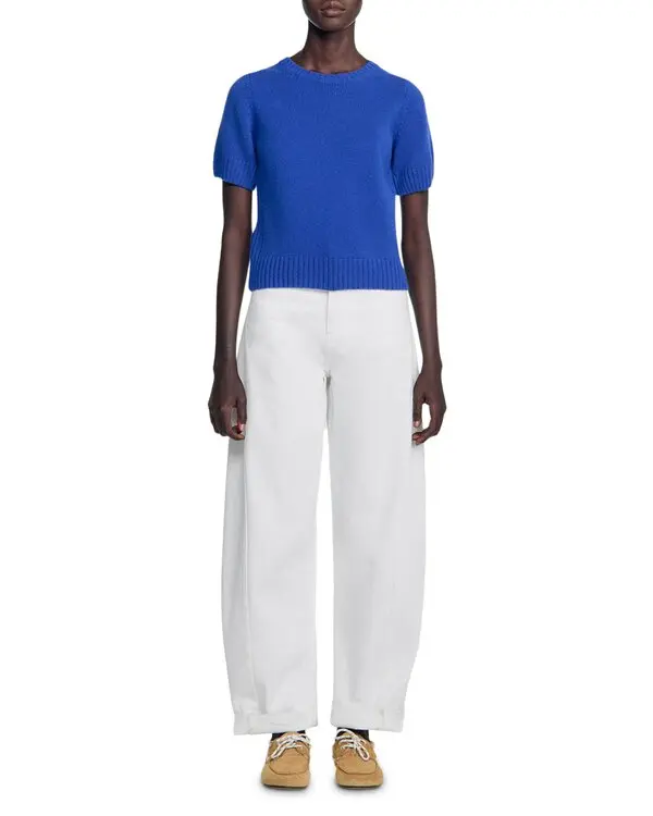 Sandro Emily Wool Crewneck Sweater