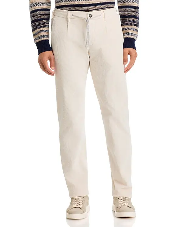 Eleventy Cotton Modal Drawstring Jogger Pants - Ivory
