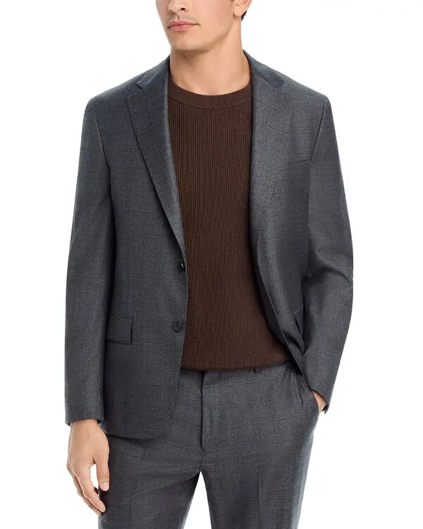 Vince Regular Fit Plaid Suit Jacket