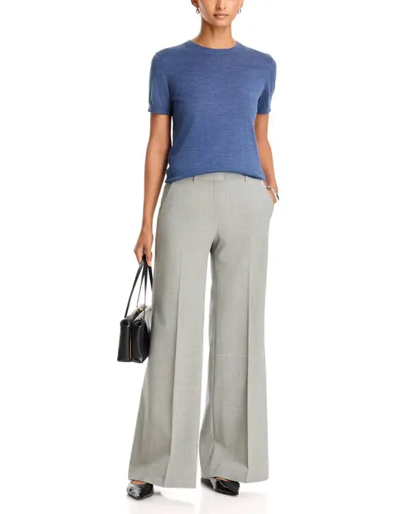 Theory Wales Wool Blend Flare Pants