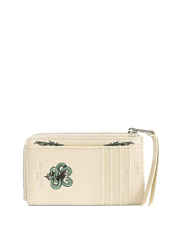 Zadig&Voltaire Zv Tattoo Leather Card Holder