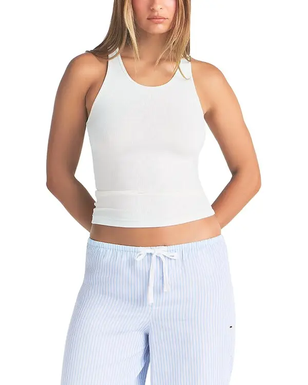 SKIMS Boyfriend Rib Tank Top - Ivory