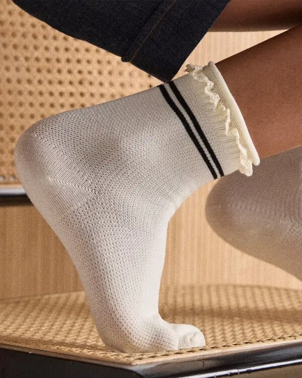 STEMS Strawberry Grip Socks