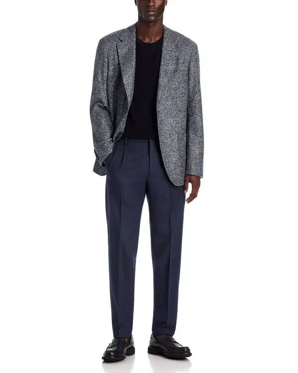 Eleventy Wool & Cotton Cashmere Jogger Pants - Blue