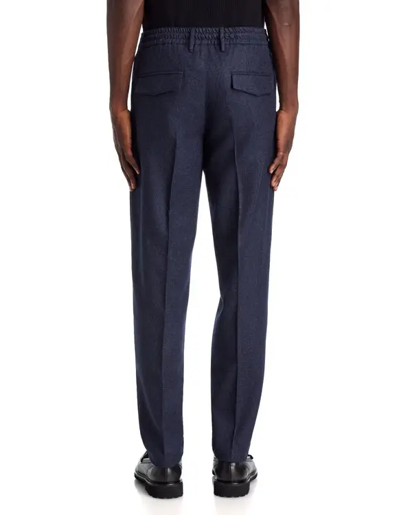 Eleventy Wool & Cotton Cashmere Jogger Pants - Blue