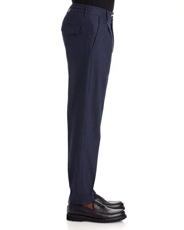 Eleventy Wool & Cotton Cashmere Jogger Pants - Blue
