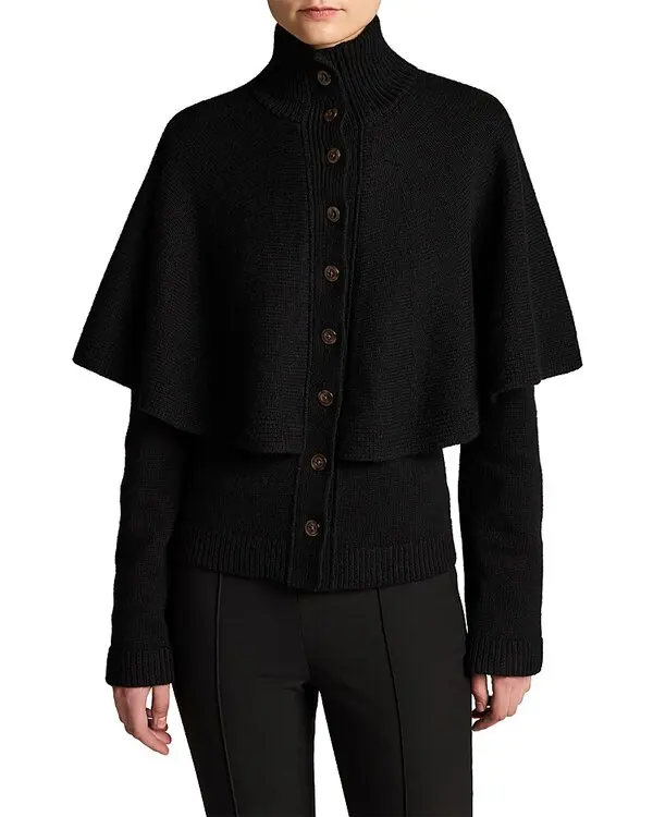 Vince Cape Cardigan With Turtleneck