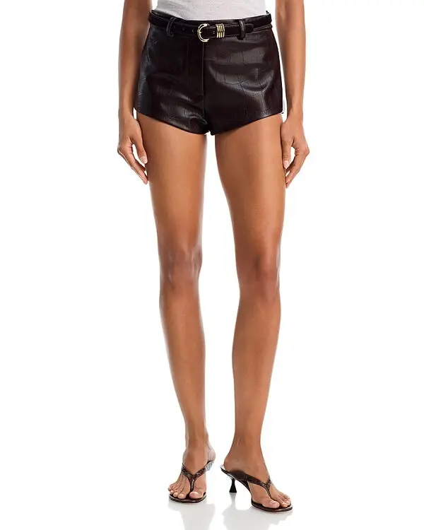 Bardot Jayla Faux Leather Shorts