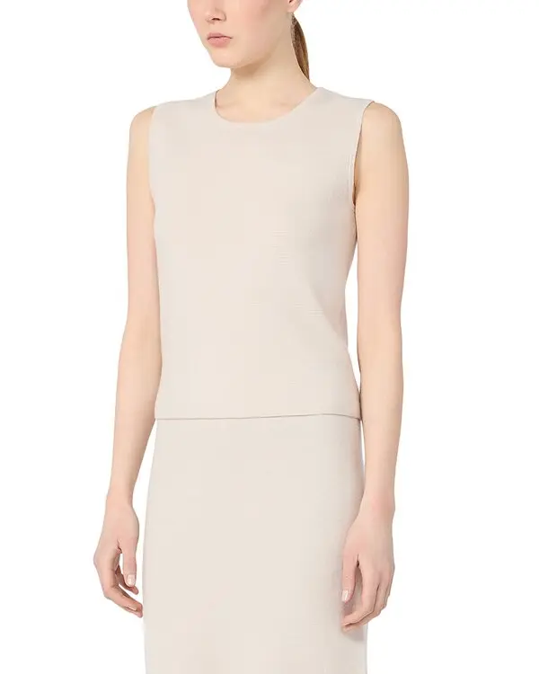 Max Mara Mxmgiochi Wool Cashmere Sleeveless Sweater - Beige