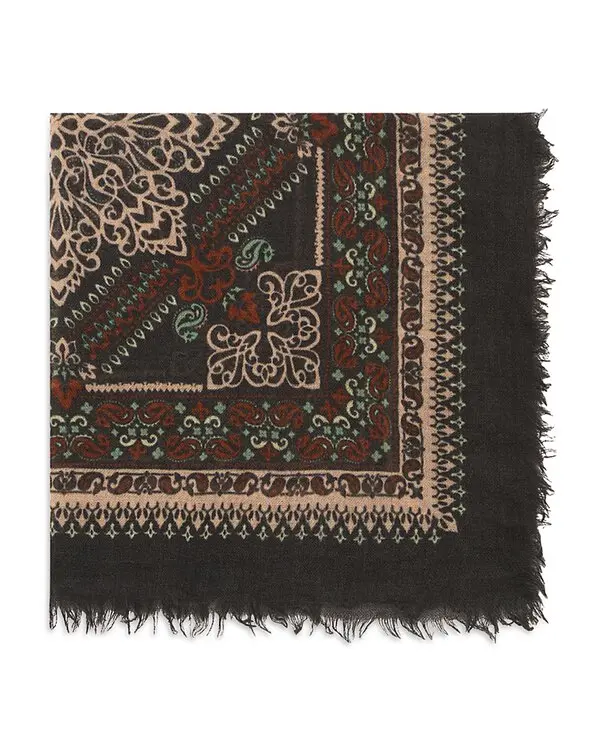 Gerard Darel Sinead Square Wool Scarf - Cinnamon