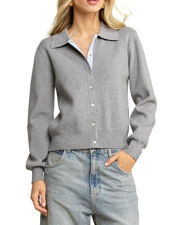 ELEVATOR DISCO Katherine Collared Cardigan