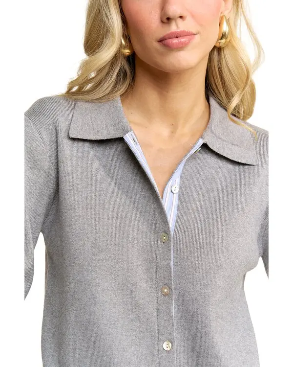 ELEVATOR DISCO Katherine Collared Cardigan