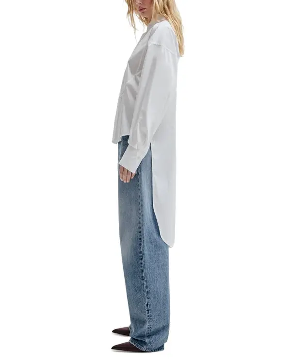 DARKPARK Cotton Barrel Leg Jeans