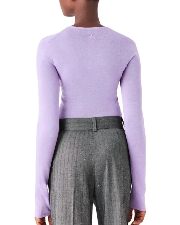 Maje Miralia Wool Second Skin Sweater
