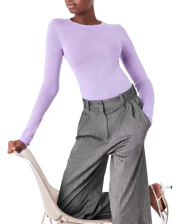 Maje Miralia Wool Second Skin Sweater