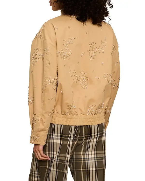Sanctuary Embellished Cotton Surplus Jacket
