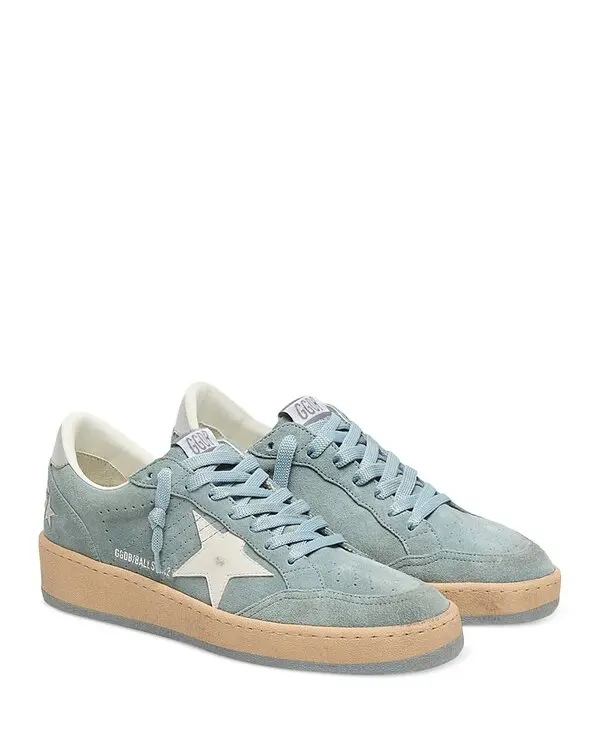 GOLDEN GOOSE Ballstar 2 Suede Lace Up Sneakers