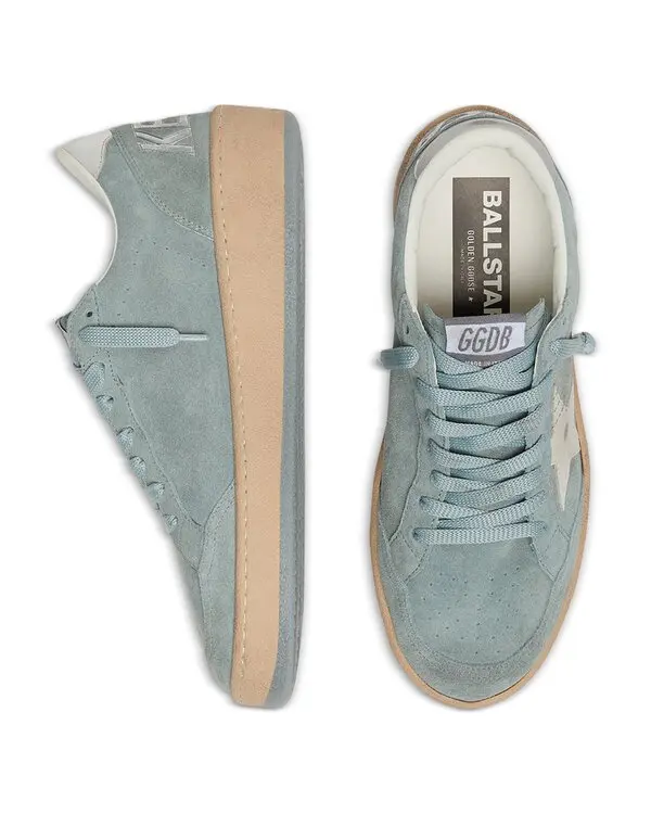 GOLDEN GOOSE Ballstar 2 Suede Lace Up Sneakers