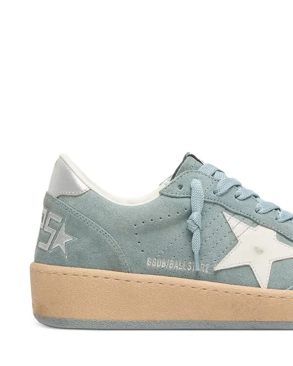 GOLDEN GOOSE Ballstar 2 Suede Lace Up Sneakers
