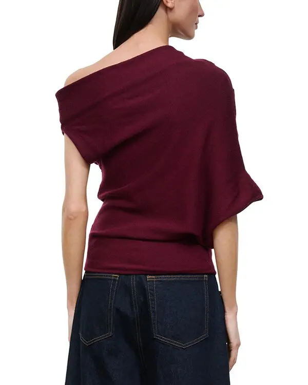 Staud Mabel Wool Off-the-shoulder Sweater