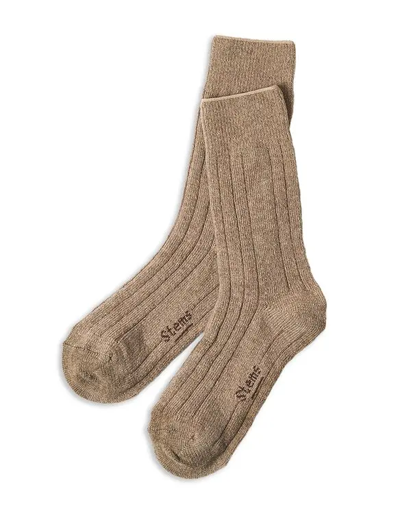 STEMS Lux Crew Socks - Oat