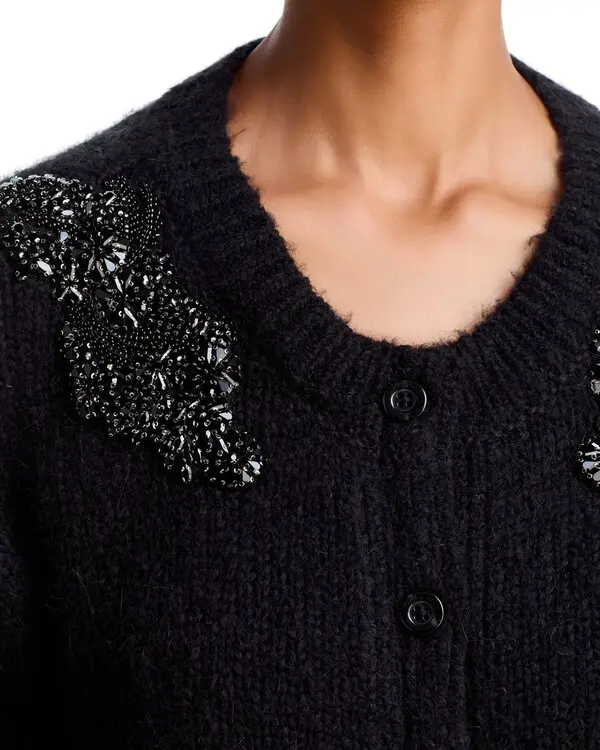 Cinq À Sept Embellished Cardigan Sweater
