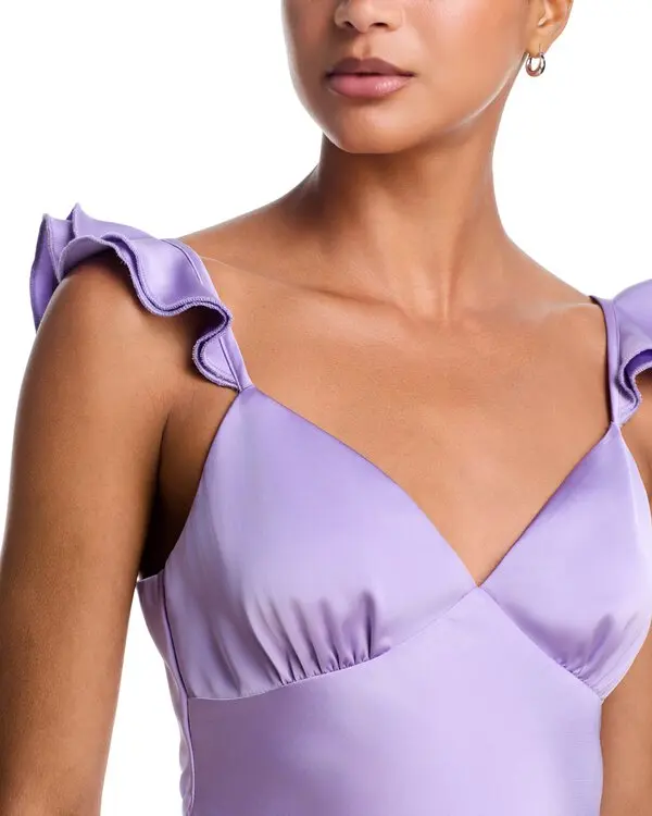 Lulus Risa Ruffle Strap Mini Dress