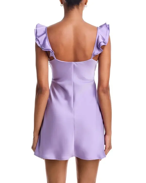 Lulus Risa Ruffle Strap Mini Dress