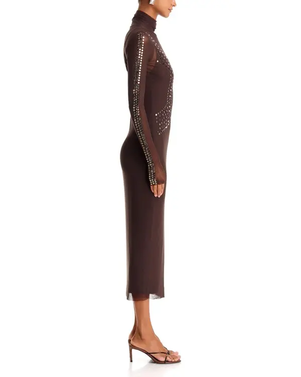 AFRM Shailene Studded Mesh Dress