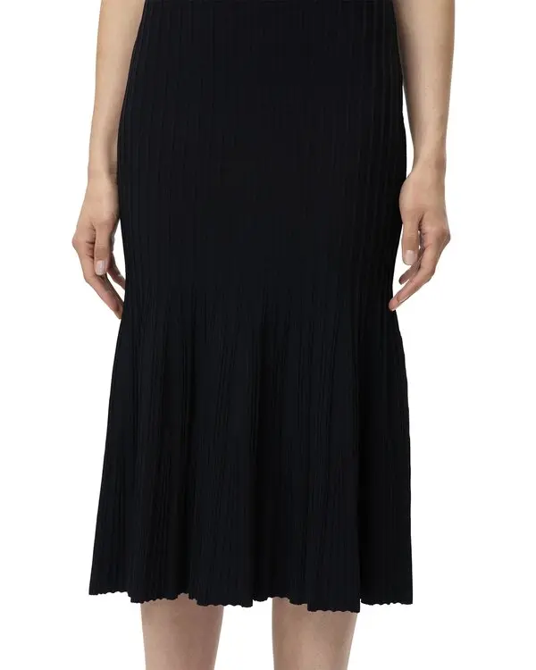 Herve Leger The Lauren Flare Hem Midi Dress - Black