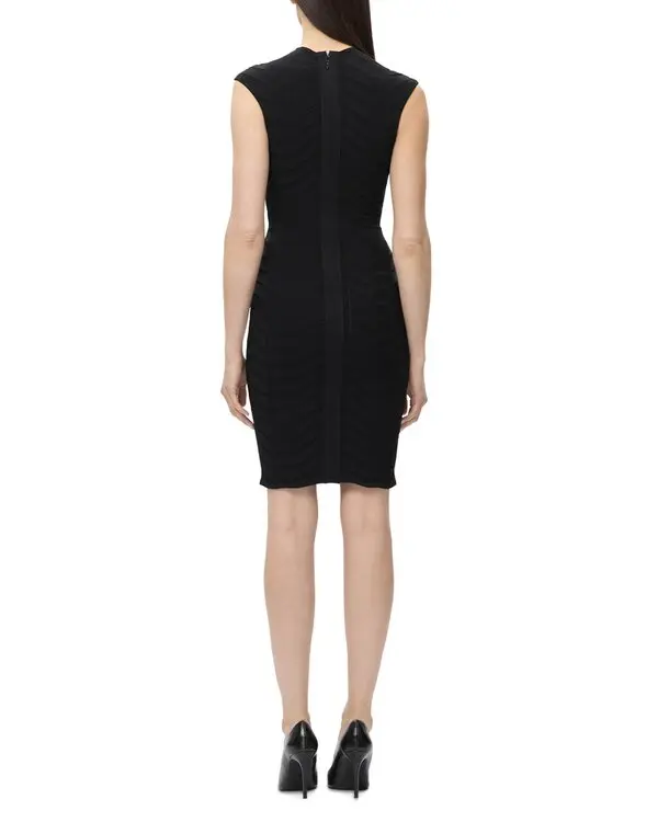 Herve Leger The Brittany Mock Neck Dress